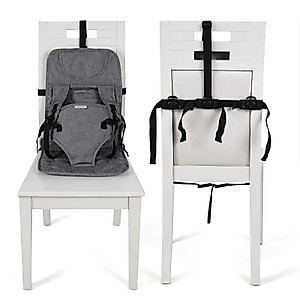 Travel Harness Seat Fabric Foldable Baby Seat with Safety Extension Belt(contact shop) Washable Harness Chair for Infant Feeding|Toddler Travel High Chair Seat Sack|Parent Pouch Baby Travel Essential