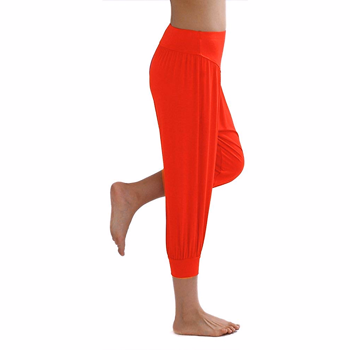 LKXHarleya Women Modal Harem Yoga Pants Loose Casual Fold Over Pilates Capri Pants Yoga Pants