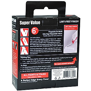 Great Andrew 10 Pack 6 Inch Paint Rollers for All Paints, 1/2" Nap Acrylic Paint Roller Covers, Paint Roller Set for Painting Walls House, 6" Paint Roller Refills