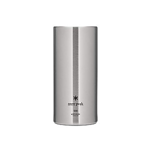 Snow Peak Shimo Can Cooler Vacuum-Insulated to Keep Canned Beverages Cold