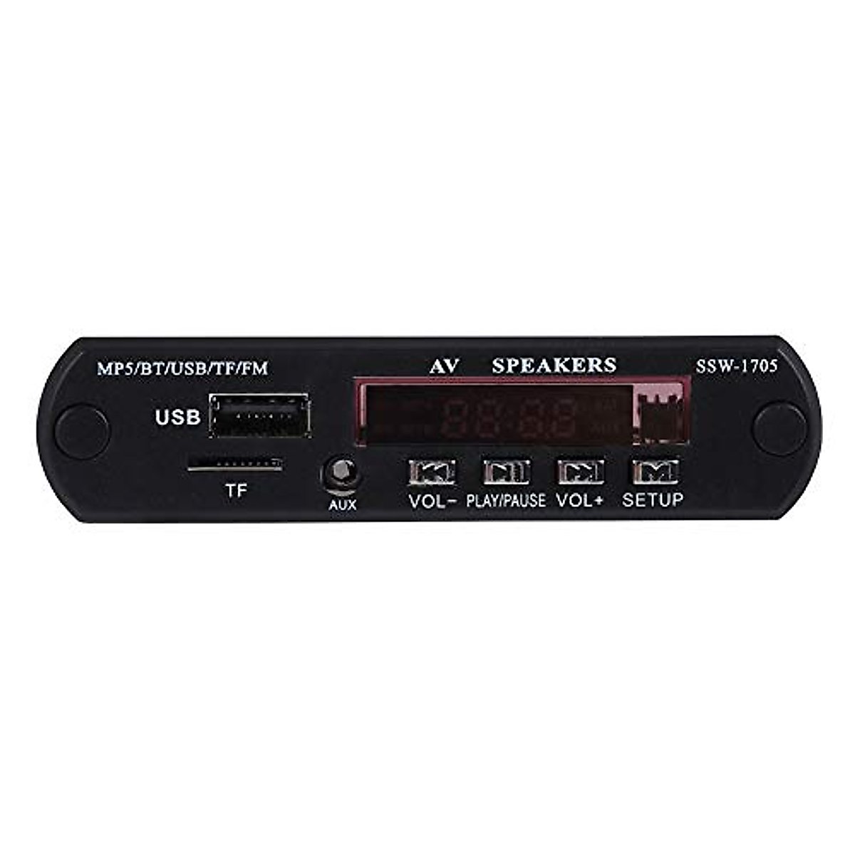 Sutinna 720P Bluetooth Audio Video Decoder, HD MP5 Player SSD Stereo Bluetooth Multimedia Player with FM/AUX Input/USB/TF/Remote Control