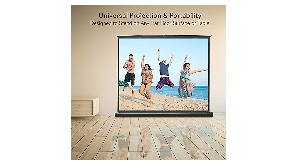 Pyle 50" Portable Projector Screen - Quick Setup for Presentations
