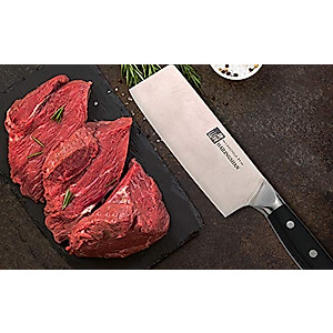 Laguiole by Hailingshan Qin Dynasty Series Usaba knife Vegetable Cleaver Kitchen Knives Pro Kitchen Knife 6 Inch High Carbon German Stainless Steel Japanese Chef's knife with Ergonomic Handle