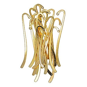 Amagogo 20 Bookmarks Book Markers Stationery Label Jewelry, Antique Gold