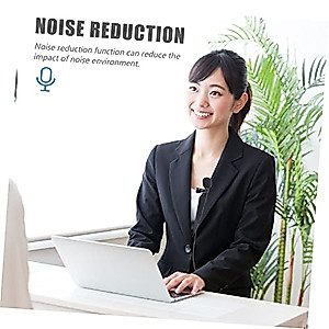 LIGHTAOTAO One for Two Microphones USB Lapel mic lavalier mic Podcasting Microphone Lapel mic for Phone Recording Microphone Phone Microphones Collar mic Smartphone mic Speaker PVC Wireless