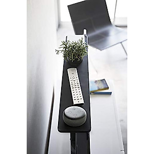 Yamazaki Home Smart VESA-Compliant TV Shelf floating shelves, One Size, Black