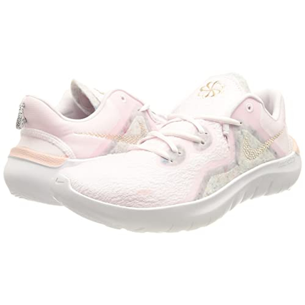 Nike Flex 2021 Rn Womens Shoes Size 6, Color: White/Soft Pink