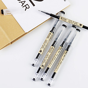 PurpleWillow Black Gel Ink Pen, Ultra Fine Point 0.35mm,Gel Pens,(12 Count) Office School Stationery Supply,Extra fine point pens Ballpoint pen,Japanese Style