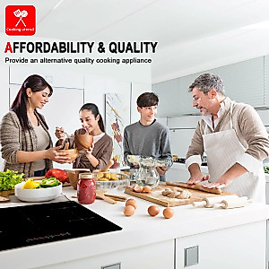 GASLAND Chef 36 Inch Induction Cooktop, Electric Cooktop with 5 Burners, 9 Power Levels, Child Safety Lock, 1-99 Minutes Timer, Slide Touch Control, 240V