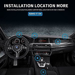 KHTONE Car Phone Mount 2 Pack Set, for Dashboard 360° Phone Holder, One-Hand Simple Operation, GPS Navigation Compatible with Phone MAX/X/8, Note 8/S9+ (2 Dashboard Mount)