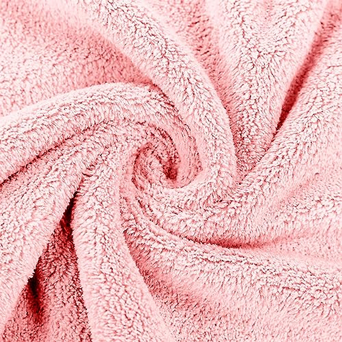 Galxury Bath Towel Set for Bathroom 8 Piece-2 Bath Towels 2 Hand Towels 4 Washcloths Microfiber Coral Velvet Towels Soft and Absorbent Towel Pink