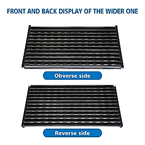 Uniflasy Porcelain-Enameled Cooking Grid Grates and Heat Plate Burner fits CharBroil Performance Tru Infrared 3 Burner 463370719 463371116 463280019 463371716 463633316