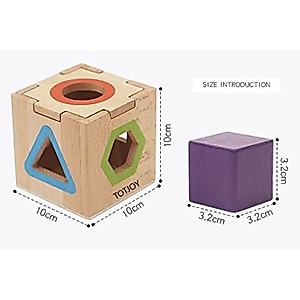 TOTJOY Montessori Toys for 1 Year Olds 18+ Months Wooden Educational Toy for Toddlers Shapes Sorting Stacking Toys Busy Board Sensory Toys Early Development & Activity Toys