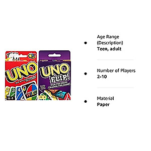 Mattel Uno Original and Uno Flip Card Games, Combo Pack of 2