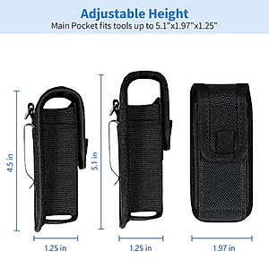 KENOBEE Multitool Sheath EDC Pouch Compatible with Leatherman Wave Plus Wingman Surge Rebar, Multi-Purpose Belt Clip Tool Holder Bag, Utility Tactical Waist Pack Camping Hiking Pocket Organizer Case
