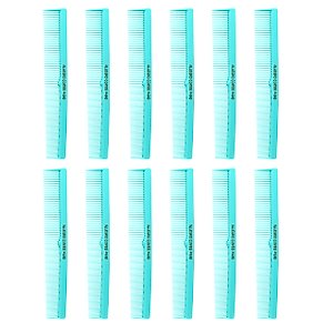 Allegro Combs 420 Hair combs Barber Comb Set Hair Cutting Pocket Styling Combs for Hair Stylist Wide And Fine Set 12 pk. (Fresh Mint)