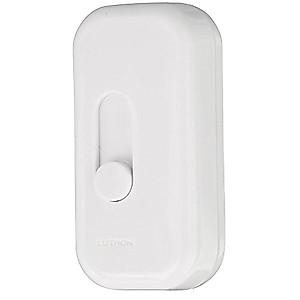 Lutron Credenza Plug-In Dimmer for Incandescent and Halogen Bulbs, TT-300H-WH, White