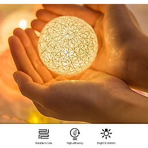 Indoor LED Fairy Lights, Battery Powered Warm White Decoration Cotton Ball Night light For Party Wedding Garden Home Patio Lawn Kids Bedroom Holiday Valentine's Day Decor Garden School kindergarten de