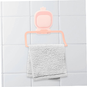 Cabilock 4 Pcs Towel Rack Bath Hand Towel Ring Blanket Ladder Single Towel Bar Towel Storage Wall Towel Bar Kitchen Hand Towel Holder Bathroom Towel Ring No Trace Pp Hanger Individual