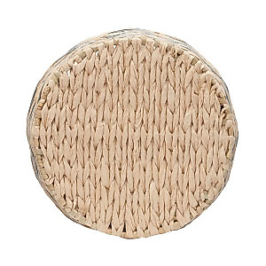 Household Essentials, Natural and Gray Cattail and Paper Zee Basket