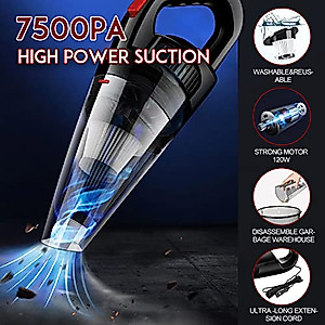 LNXNMDSY Car Wash Cleaning Detailing Kit 10Pcs with High Power Car Vacuum Interior and Exterior, Complete Car Care Kit.