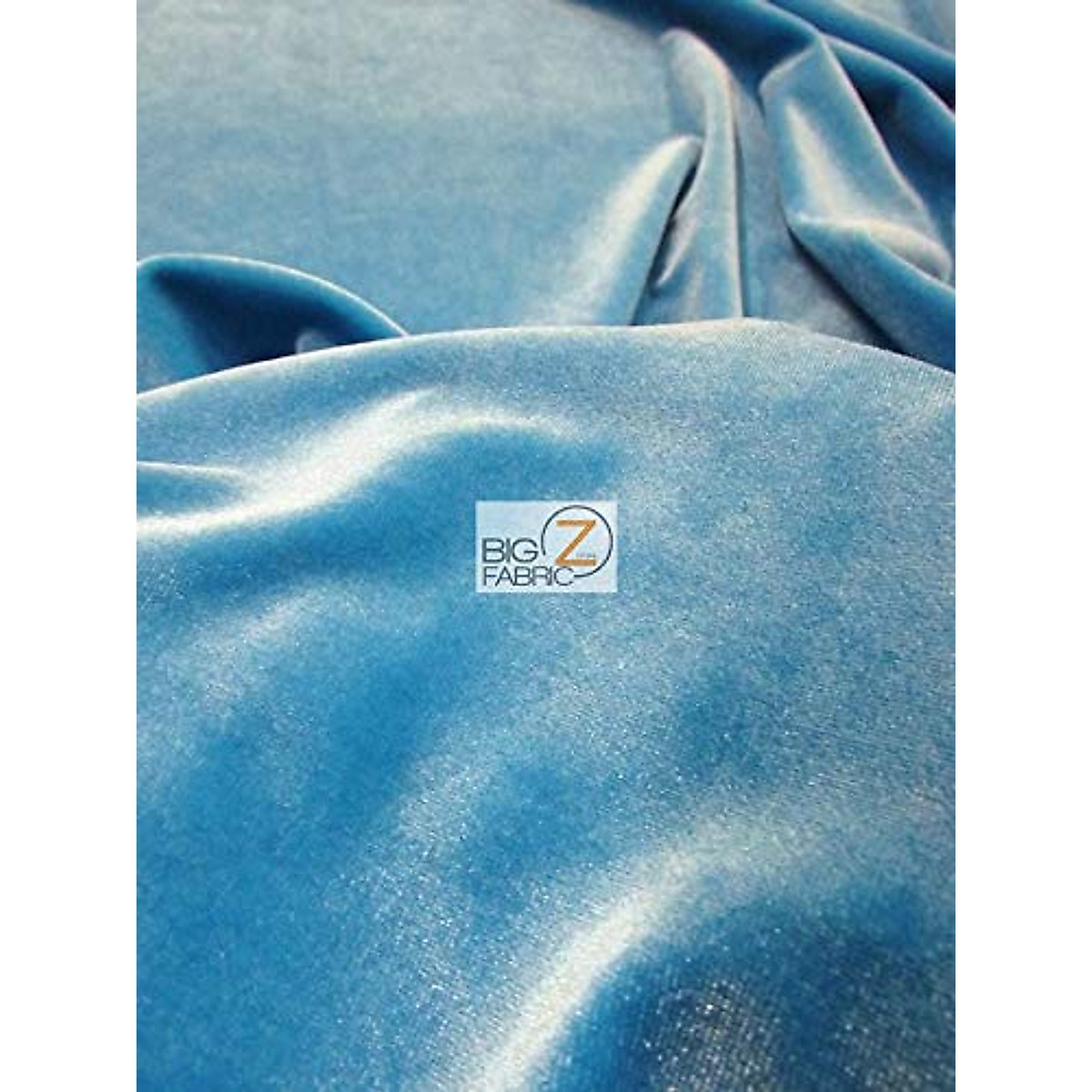 Big Z Fabric Stretch Velvet Velour Spandex 360 Grams Costume Fabric by The Yard DIY Dress Fashion Accessories Decor Apparel (Fuchsia)