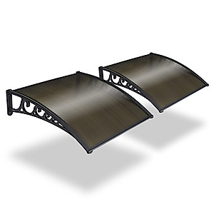 Yescom 2 Packs 40"x40" Outdoor Awning Patio Door Window Cover UV Protection Hollow Sheet