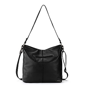 The Sak Ashland Bucket Bag in Leather, Black Solid