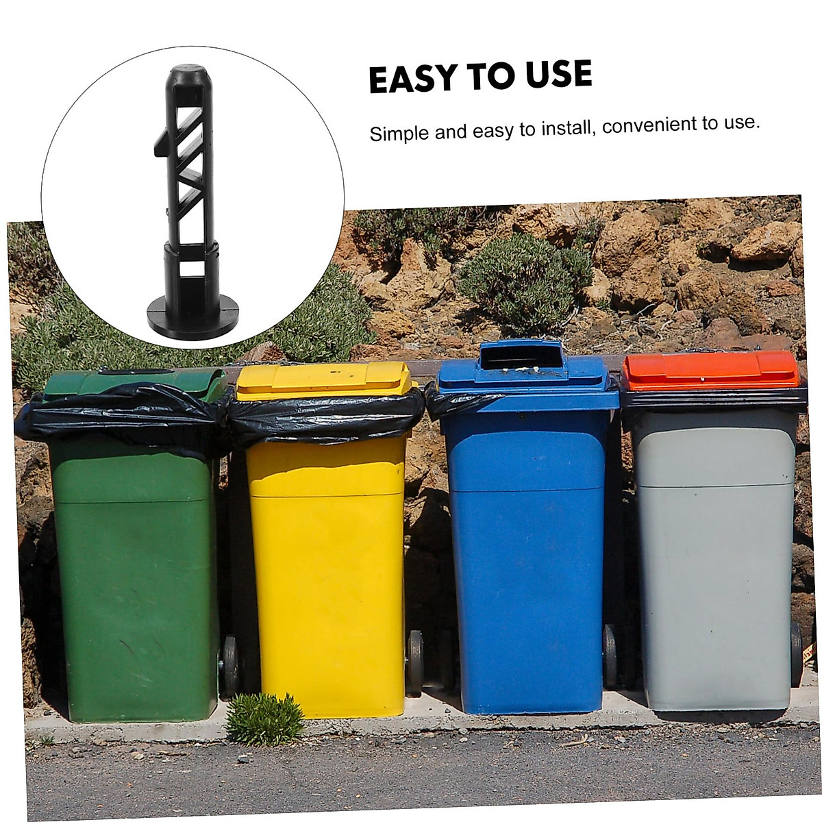 4pcs Trash Can Latch Trash Bin Locking Lid Latch Lid Pin Garbage Can Lock Wheeled Trash Can Pin Trash Can Accessories Trash Can Lock Trash Bin Latch Trash Can Lid Locking