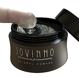 Jovinno Natural Premium Hair Styling Pomade/Hair Wax - Medium to Strong Hold Clear Thick Formula Palmade Non-Greasy Water Soluble. Made in France. 5oz (Pack of 1)