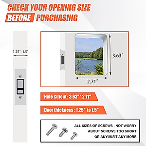 Siasky Black RV Door Lock Replacement, Upgraded RV Door Latch with Paddle Deadbolt 4 Keys, Camper Door Lock for Travel Trailers Horse Cargo Hauler, Zinc Alloy Trailer Entry Door Latch Replacement