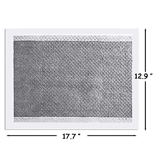 kathson Rabbit Pee Pads Disposable Cage Liners 100PCS All Absorb Black Carbon Odor Control Bunny Training Accessories with Quick-Dry Surface for Puppy Guinea Pig Kitten Hedgehog Small Animals