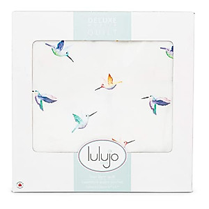 Lulujo Baby Baby Quilt and Toddler Blanket, 47 x 47-Inches, Hummingbird