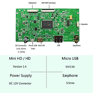 FanyiTek RTD2556T HDMI Controller Board EDP for 9.7inch 2048x1536 50HZ/60HZ LP097QX1 LTL097QL01 HQ097QX1 LQ097L1JY02Z IPS LCD Screen