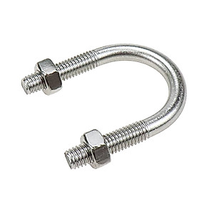 Sscon 10Pcs M6x22mm 304 Stainless Steel U-Bolt Fastener for 22mm Pipe Dia