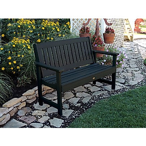 Highwood AD-BENW1-BKE Lehigh Garden Bench, 5 Feet, Black