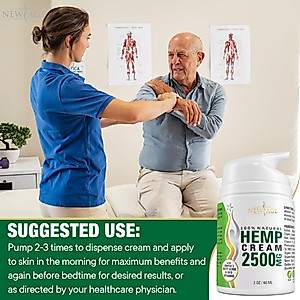 New Age Hemp Cream Help Support Relieve Discomfort in Knees, Joints, and Lower Back - Natural Hemp Extract Cream - Made in USA - Hemp Cream 4oz (Pack of 2)
