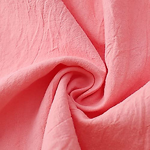 LYXIOF Toddler Baby Girl Tutu Tulle Dress Cotton Linen Ruffle Back Bowknot Princess Party Dresses Pink 90CM