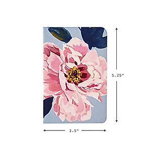 Hallmark Notepad Bundle with Pen, Pretty Pinks (3 Notepads in Assorted Sizes with Gold Pen)