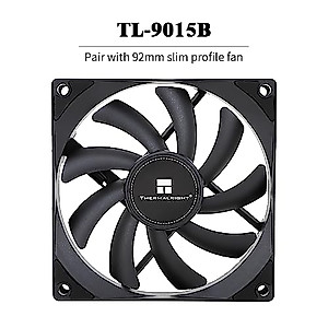 Thermalright AXP90 X47 Black Low Profile CPU Cooler, with 92mm TL-9015B Slim PWM Fan, ITX CPU Cooler, AGHP Technology, 47mm Height,for AMD AM4 AM5/Intel 1150/1151/1155/1156/1200/1700(AXP90 X47 Black)