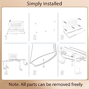 Hosanwell PS5 Wall Mount, PS5 Wall Mount Kit with 2 Detachable Controller Holder and Headphone Mount, Solid Metal with Accessories Easy Installation,White