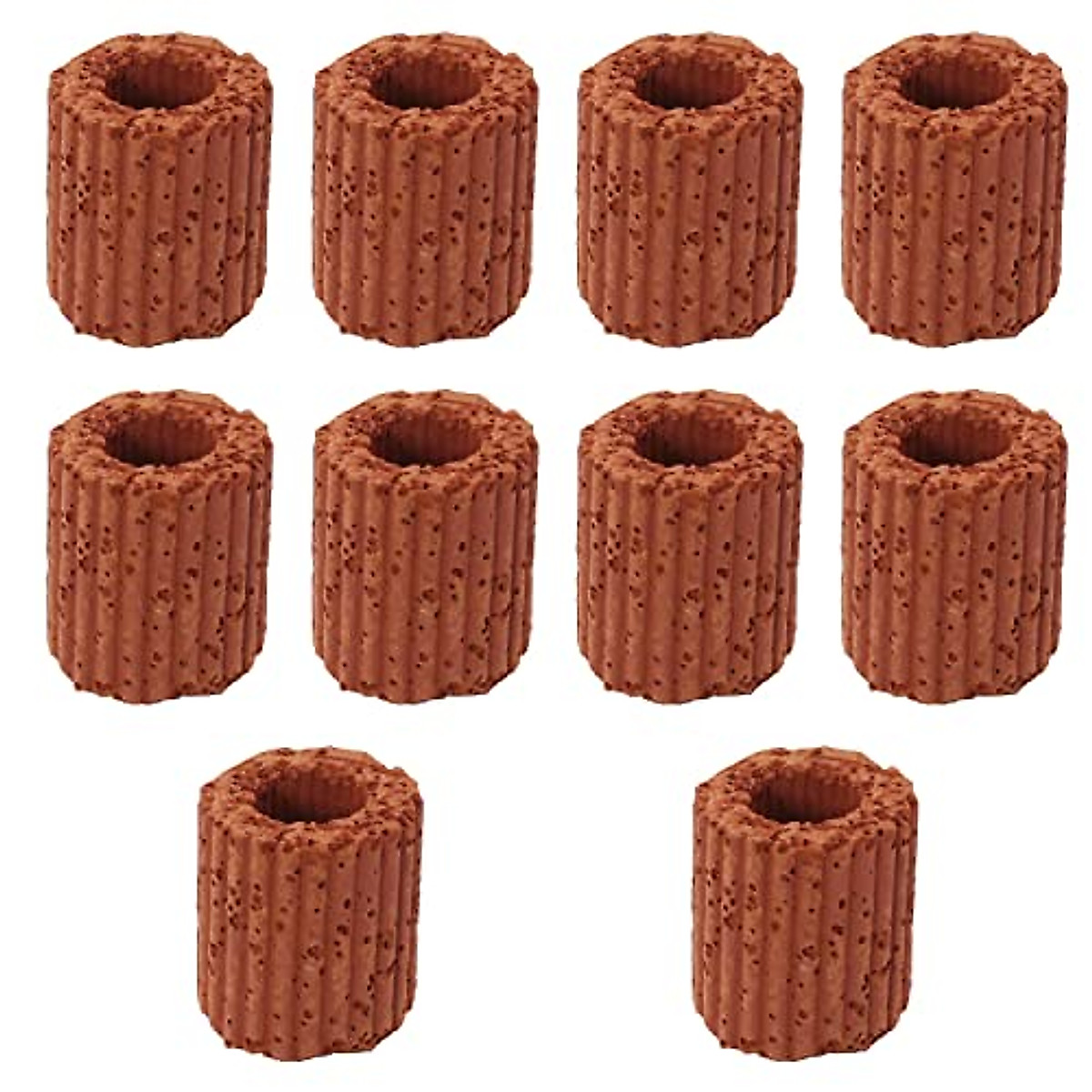 DGHAOP 10pcs Water Plants Cultivation Fixed Ring Base 25mm Aquatic Water Plant Fixed Ring for Aquarium Landscape Ceramic Plant Pot