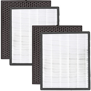 LV-Pur131 Replacement Filters for Levoit LV-Pur131 Air Purifier, LV-PUR131S Levoit Air Purifier - Part# LV-PUR131-RF - 2 True HEPA and 2 Carbon Filters