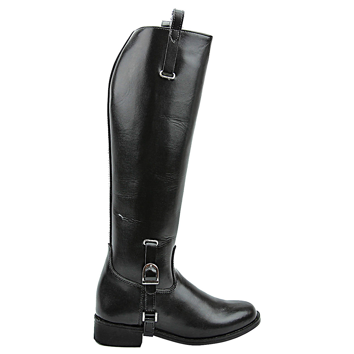 Hispar Women Ladies Dignity Dress Dressage Horse Riding Boots Stylish Fashion Equestrian Pull On - Black 11 Slim Calf