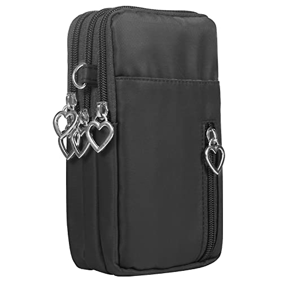 Women Cell Phone Crossboy Purse Small Shoulder Bag Wallet Pouch for Samsung Galaxy A33 A53 A03s A52s Z Fold 4 S22 Ultra S21 FE S20 FE S10 Google Pixel 6a 6 5 4a 5G OnePlus Nord N20 5G (Black)