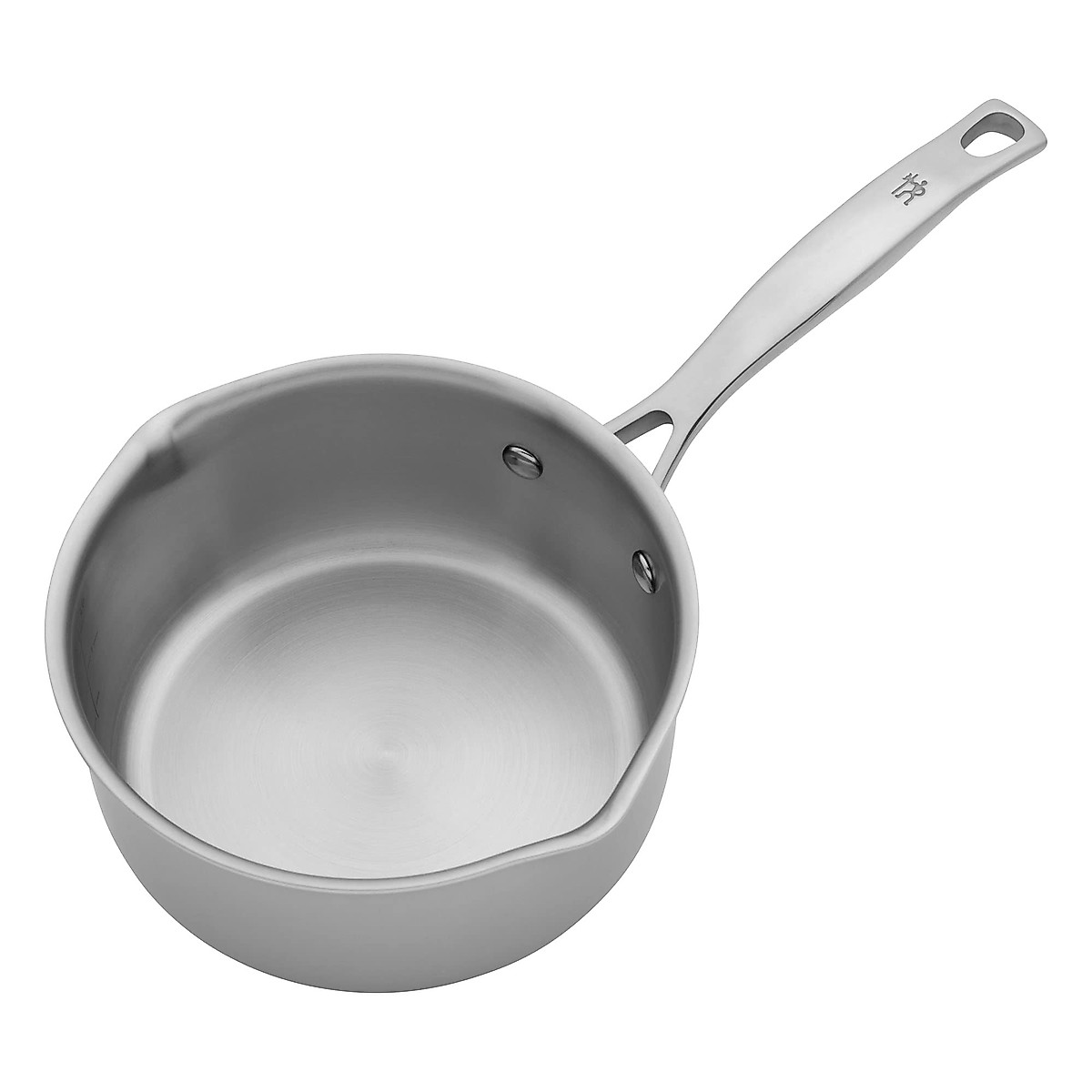 HENCKELS Clad H3 2-qt Saucepan, Induction Pan, Stainless Steel, Durable and Easy to clean