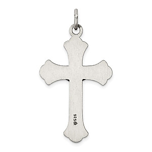 Diamond2Deal 925 Sterling Silver Antiqued INRI Crucifix Pendant