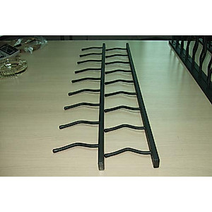 ZUOTEN 9 Bottle Wall Mounted Wine Rack | Black Fashion Modern Wine Cabinet Wall Mounted Wine Bottle Rack Metal Mounted Wine Rack Hanging Wine Rack for Home