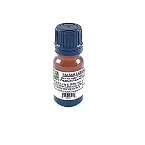 Balsam and Cedar Fragrance Oil in Amber Glass with Built in Dropper Diffusers & Burners - 10 ML/.33 OZ.