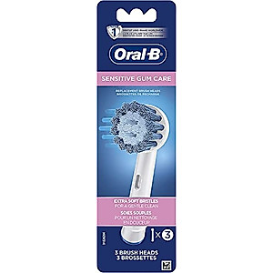 Oral-B Sensitive Gum Care Electric Toothbrush Replacement Brush Heads Refill, 3 Count